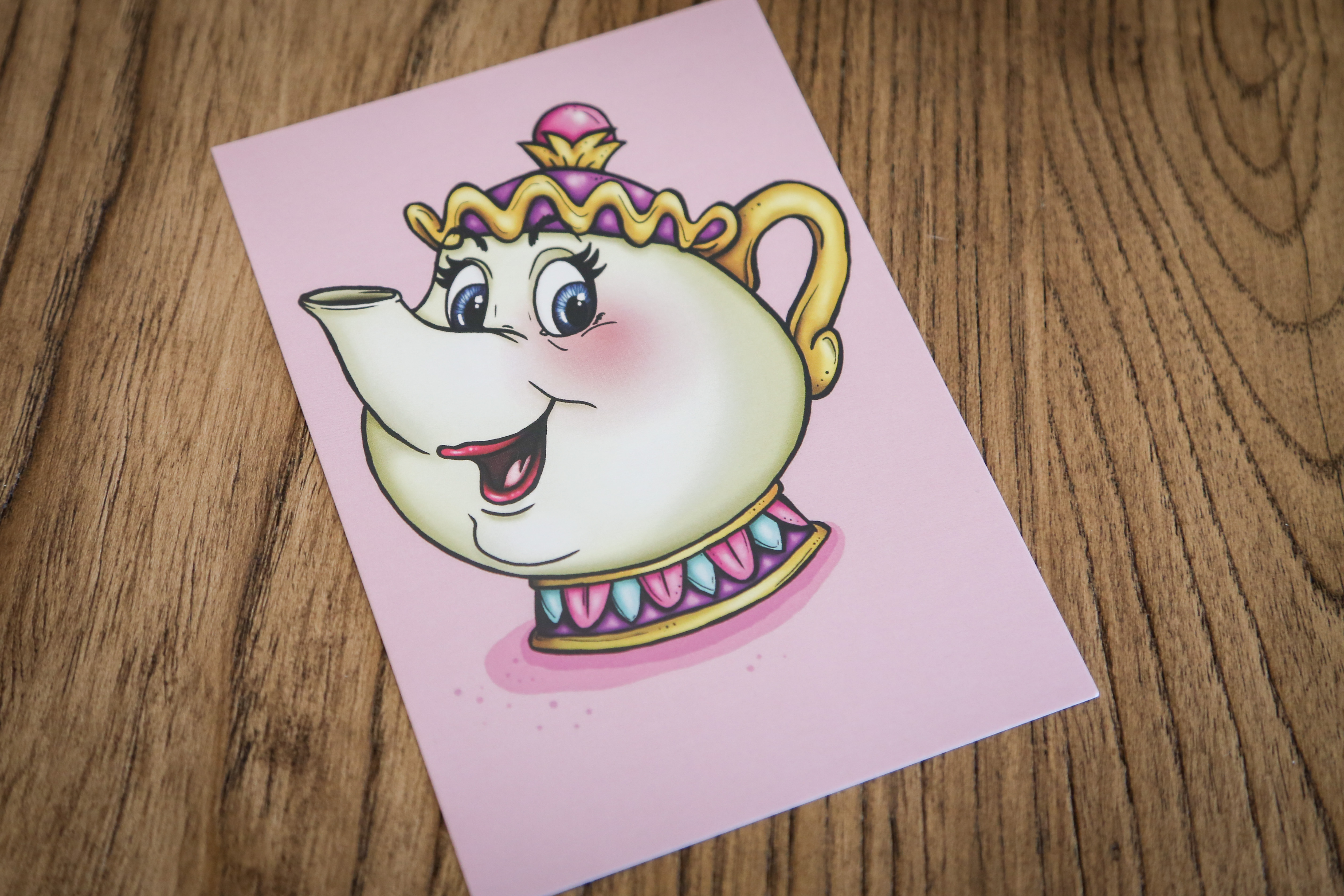 Mrs Potts Postcard | Kaye's ACES
