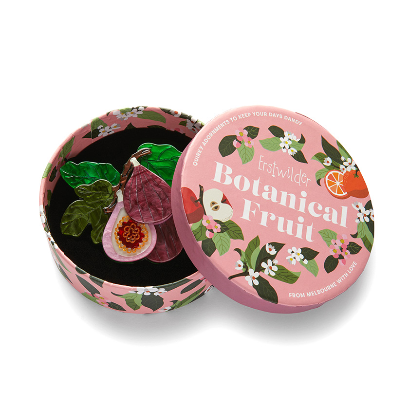 Fig Monday Brooch - Botanical Fruits 23 - Erstwilder ⋆ Kaye's ACES
