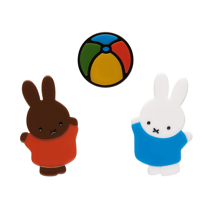 Miffy and Melanie Mini Brooch Set - Miffy - Erstwilder ⋆ Kaye's ACES