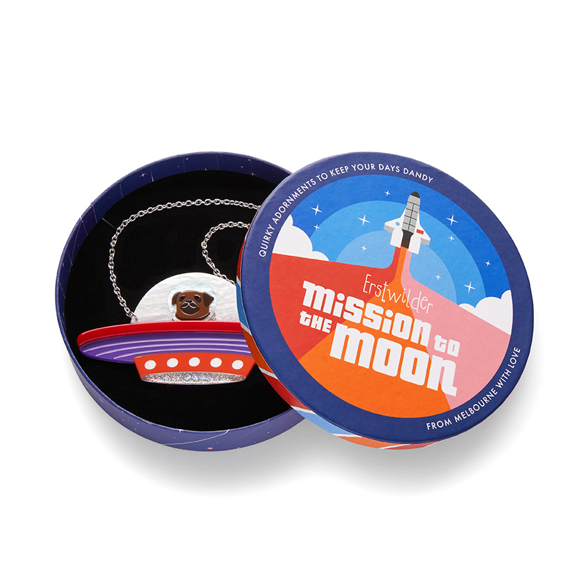 Pug Encounters Necklace - Mission to the Moon 2023 - Erstwilder ⋆ Kaye ...